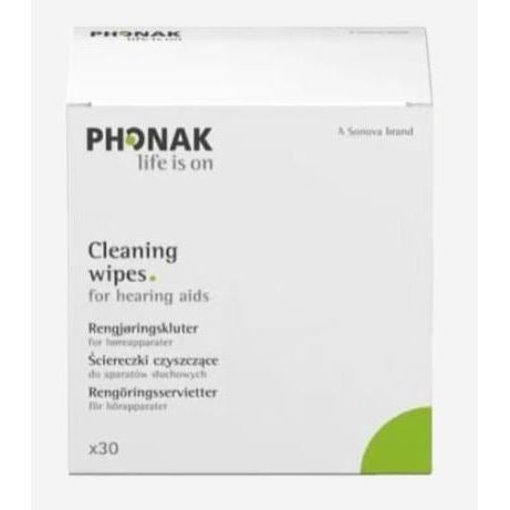 Phonak Cleansing Tissues (Box of 30) — Accessories4hearingaids